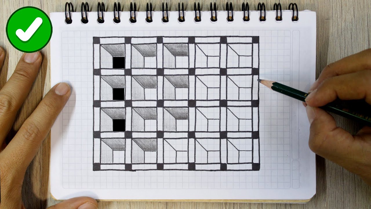 Dibujos 3D Faciles para Principiantes - Arte Facil - Easy Drawing - YouTube