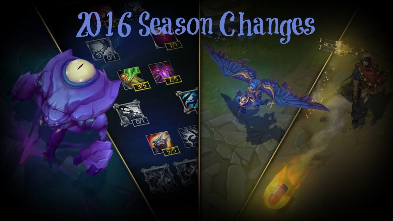 2016 SEASON 6 CHANGES LEAGUE OF LEGENDS - YouTube