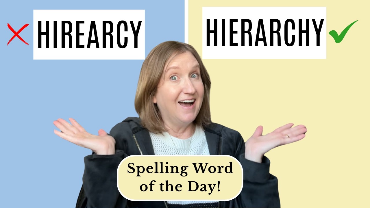 How to Spell HIERARCHY | Spelling Word of the Day | English - YouTube