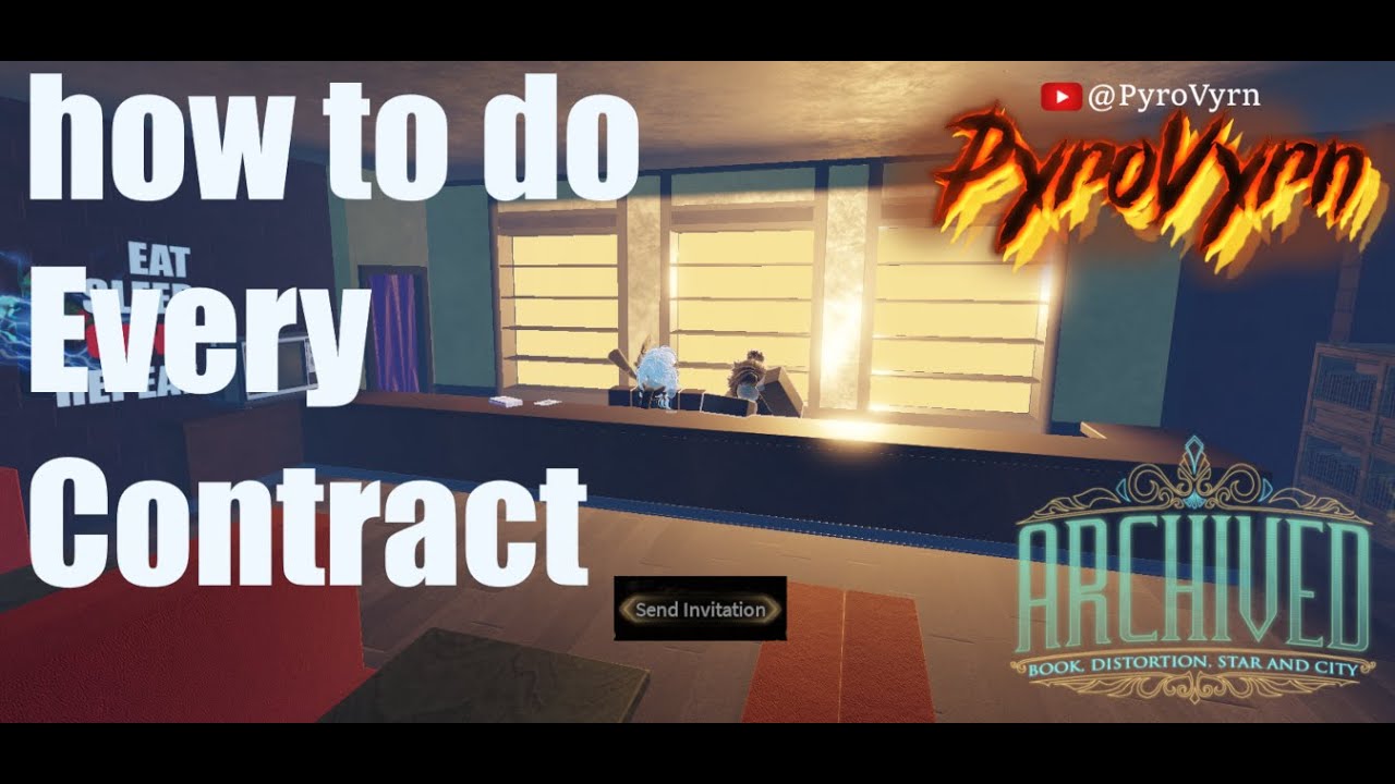 Roblox Archived | How to do EVERY Contract! - YouTube