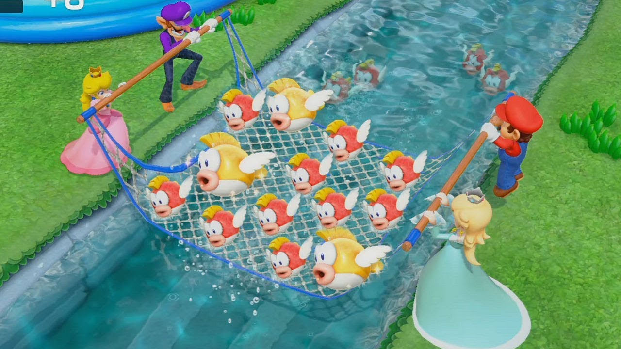 Super Mario Party - All Team Minigames! Peach Gameplay| Cartoons Mee ...