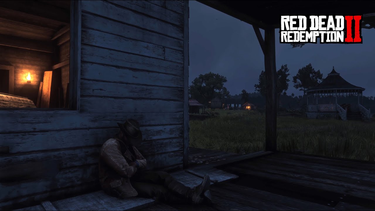 Night Crickets & Gentle Lake Ripples at Braithwaite Dock | RDR2 ...