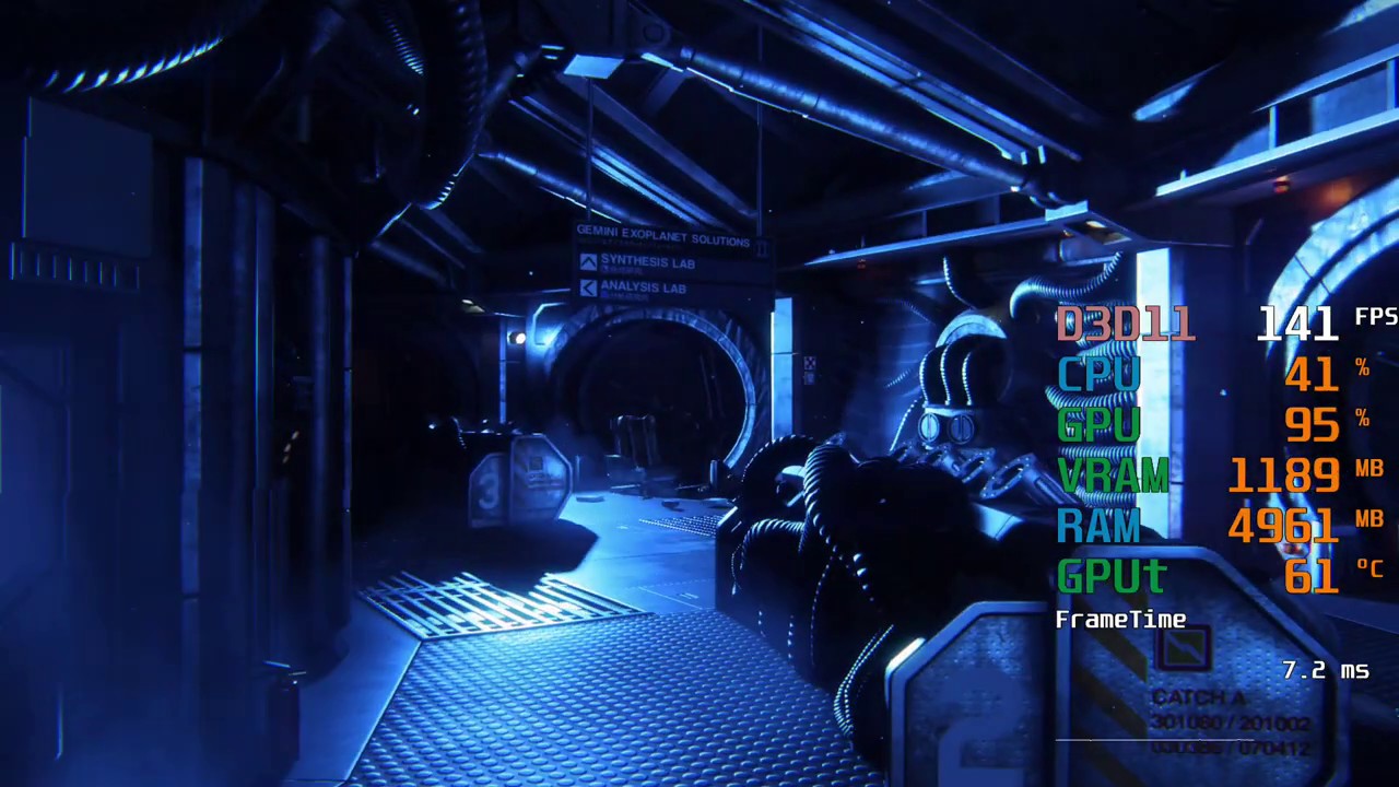 AMD Radeon RX 5500 XT -- AMD Ryzen 3 3200G -- Alien Isolation Benchmark ...