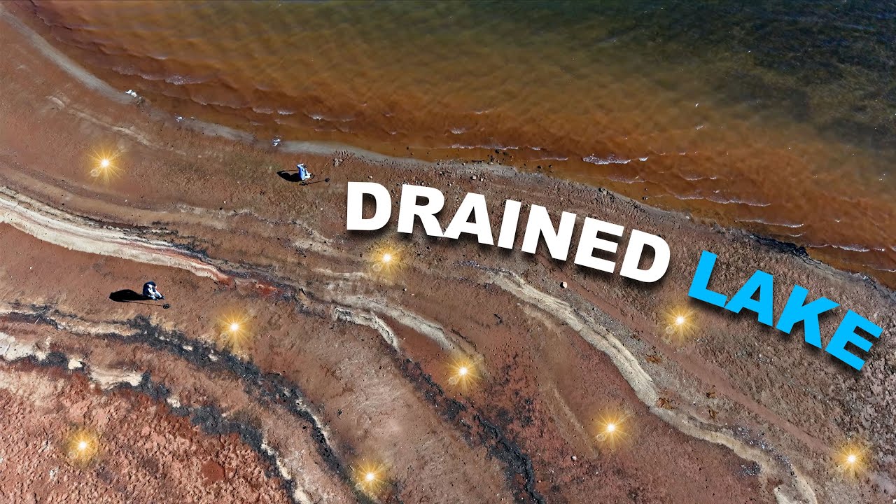 Metal Detecting a DRAINED Lake… You Won’t BELIEVE What COVERED the ...