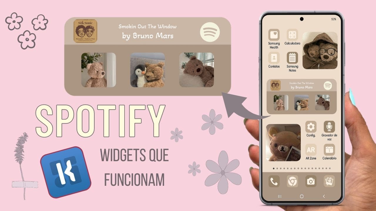 Como Fazer | Ter WIDGETS do SPOTIFY de iPHONE no ANDROID PERSONALIZADO ...