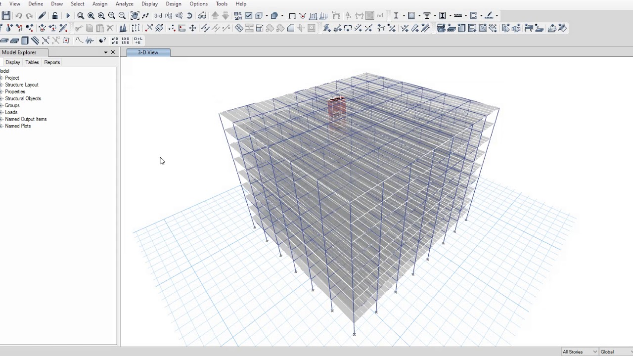 12-Mass Source & Num of Modes in Etabs for Steel Building - YouTube