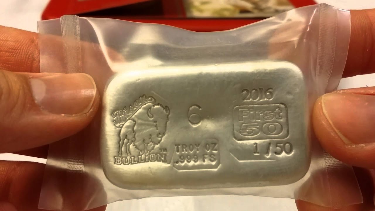 March 2016 Pickups Bison Bullion Poured Silver Plus Lunars - YouTube
