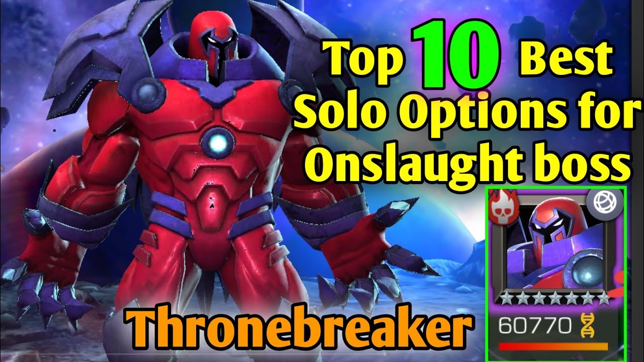 Top 10 Best options for Onslaught boss / Thronebreaker / Cavalier MCOC ...