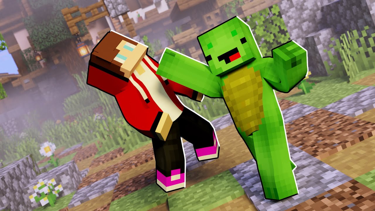 JJ got into a fight with Mikey (Animation videos) - YouTube