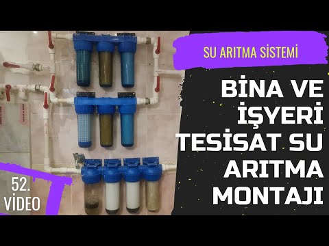 Su Arıtma Montajı. Bina Ve İşyeri Şebeke Girişi Su Arıtma Sistemi.