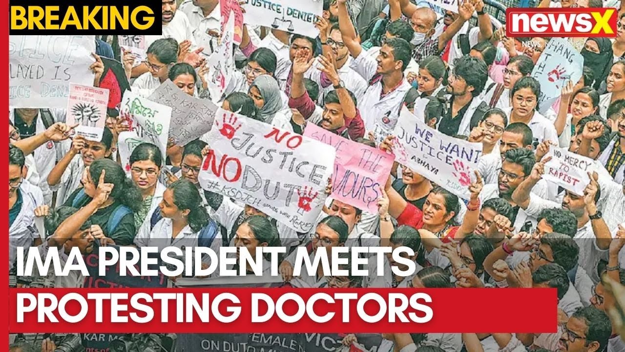IMA President Meets Protesting Doctors | Hunger Strike Enters Day 6 ...