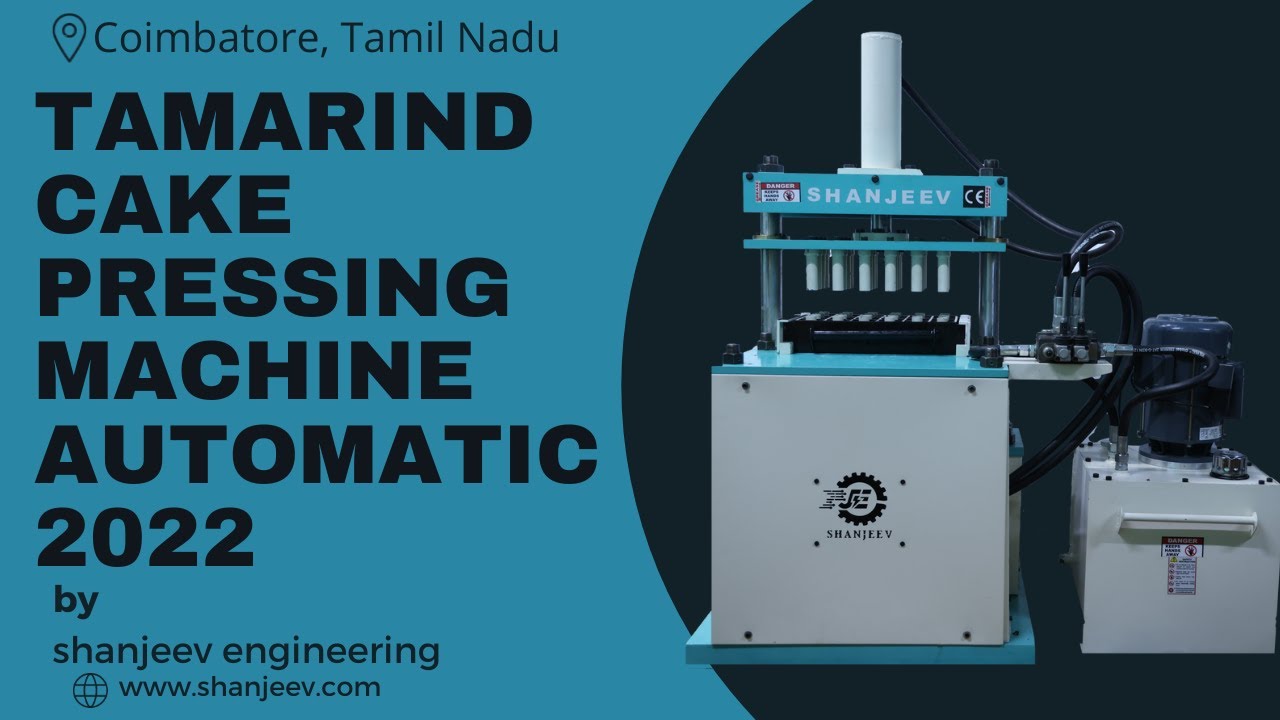 Automatic Tamarind cake pressing machine - YouTube