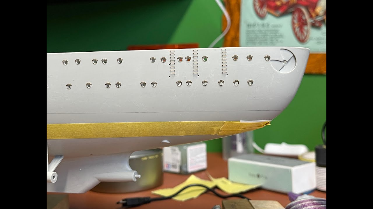 1/200 Trumpeter Bismarck video 5 - YouTube