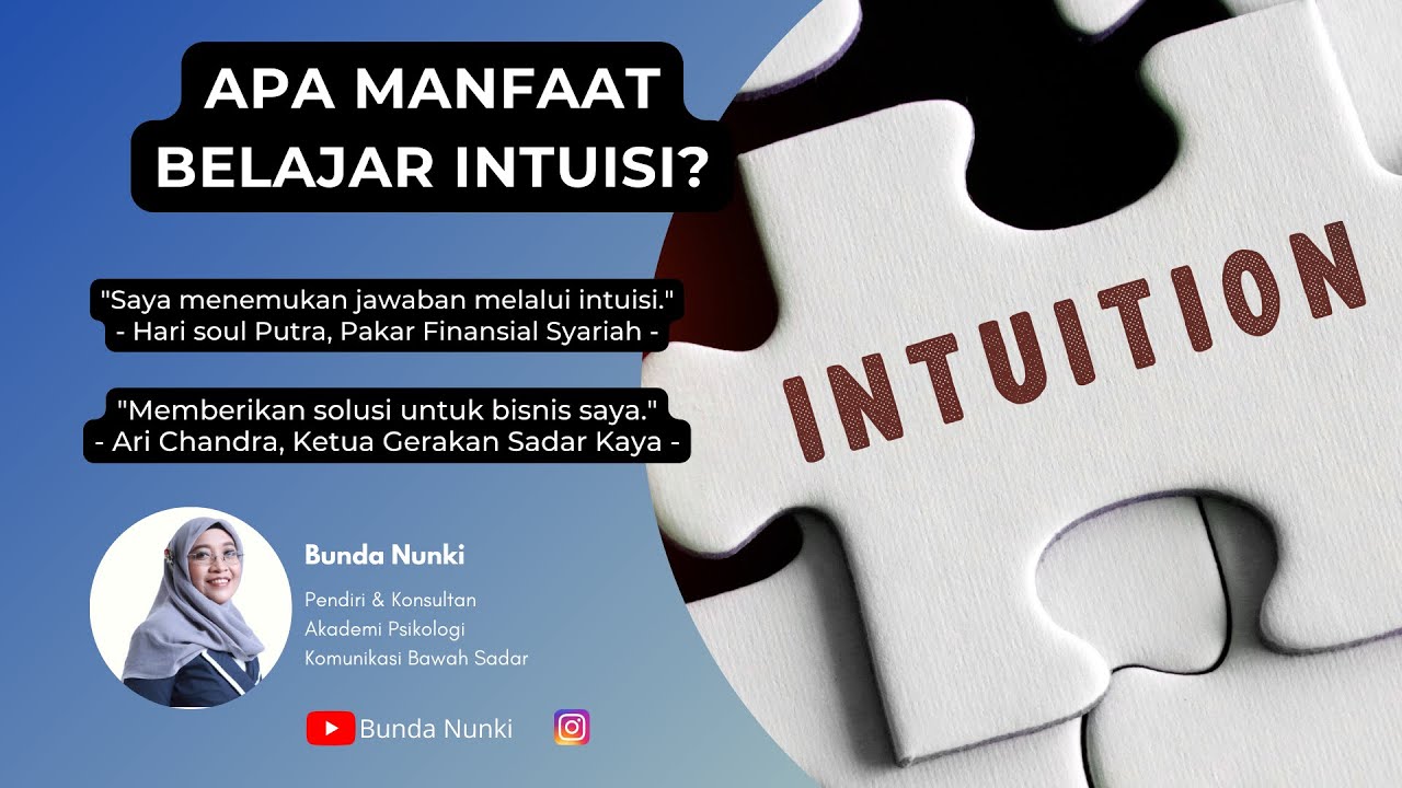 Apa Manfaat Belajar Intuisi? - YouTube