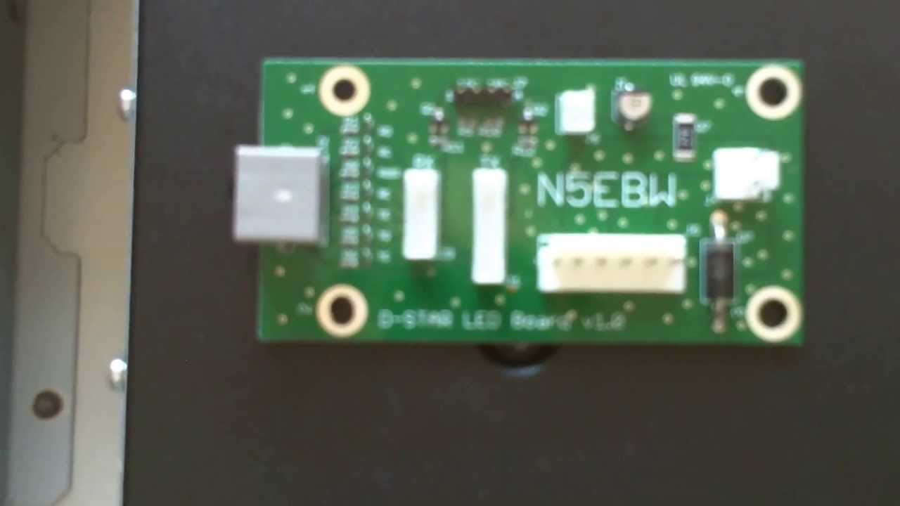 N5EBW D-STAR LED Mod on K9RRD ID-RP400 D-STAR Repeater Module 1of - YouTube