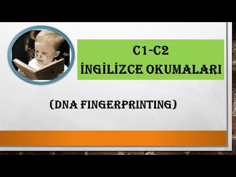 C1-C2 İngilizce En Hızlı Nasıl Öğrenilir? İLERİ SEVİYE (C1-C2) Hikaye Okuma (DNA Fingerprinting)