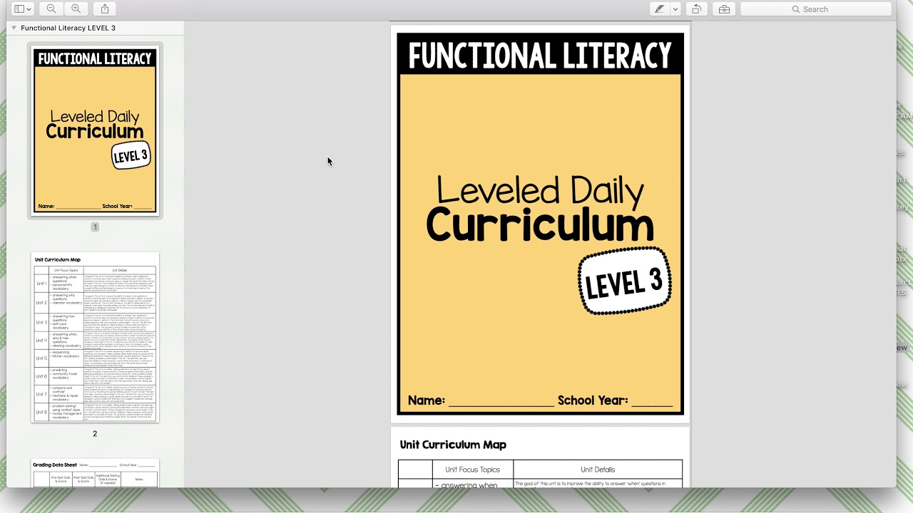 Functional Literacy Level 3 Product Preview YouTube functional-literacy-level-3-product-preview-youtube