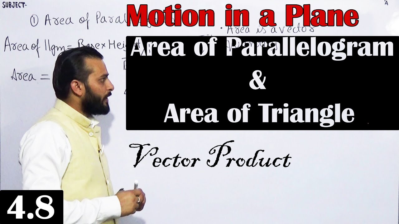🔵Area of parallelogram and area of triangle from vector product ...