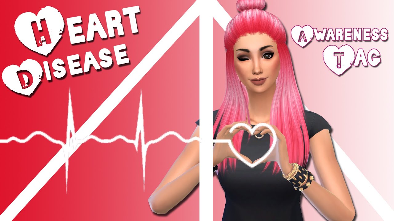The Sims 4: Create A Sim- Heart Disease Awareness Tag! - YouTube