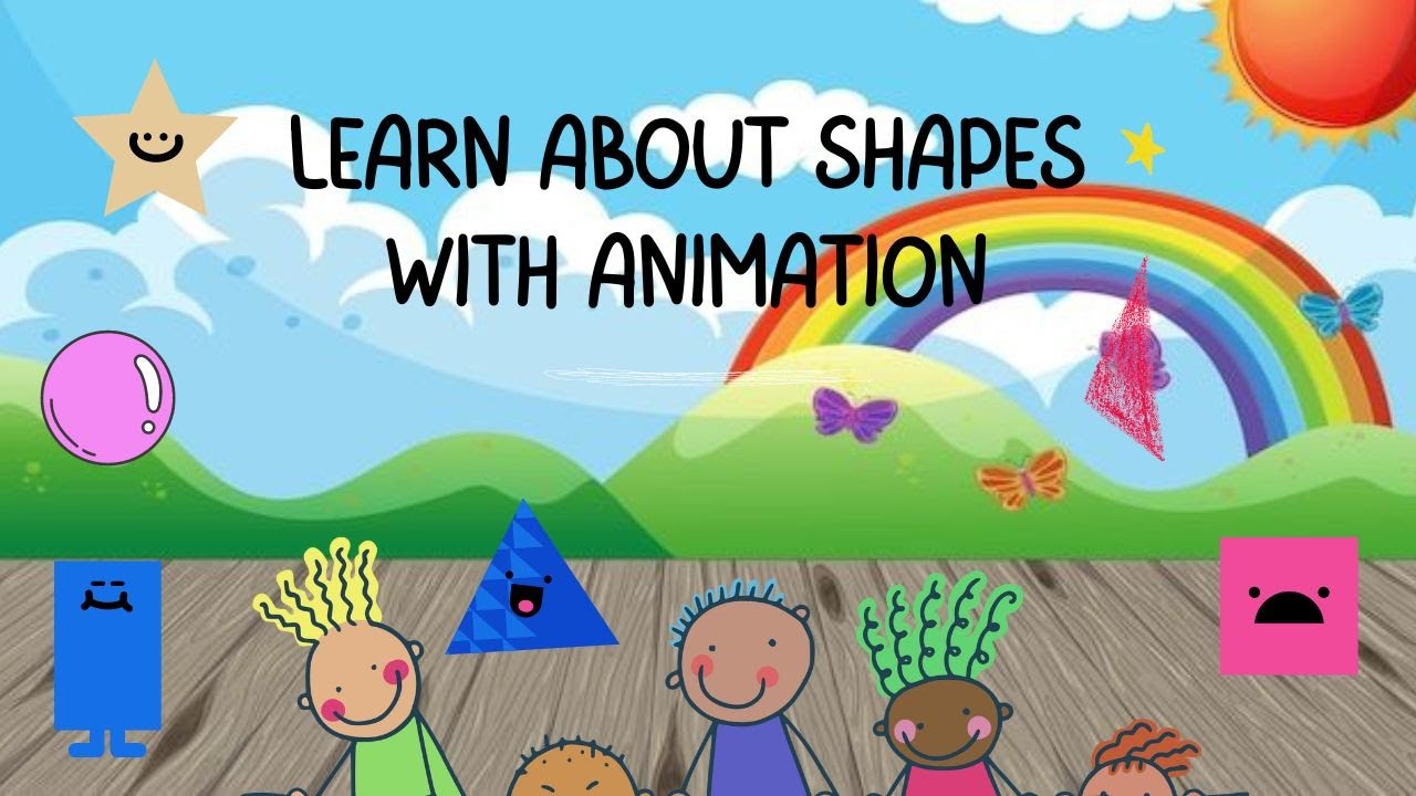 Learning shapes name with animated pictures !!! - YouTube