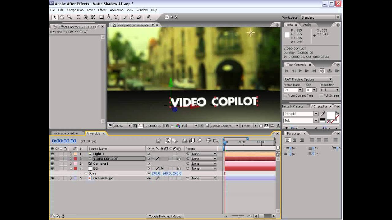 After Effects Tutorial 71. 3D Shadows - YouTube