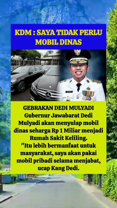 Dedi Mulyadi Jadikan Mobil Dinas Mercy Mewah Jadi RS Keliling #trending #viralvideo #shorts ...
