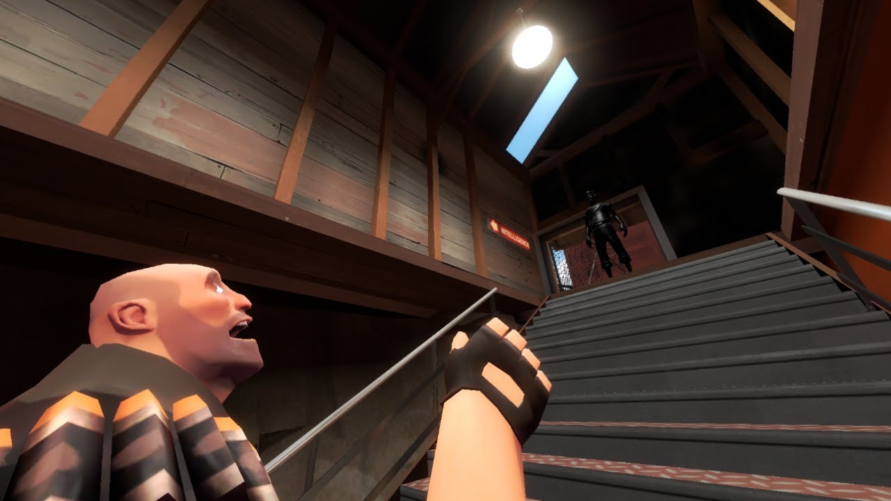 Schizo scout chases heavy through red intel room (TF2) - YouTube