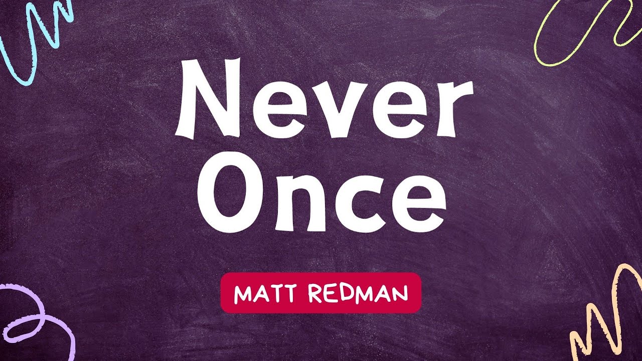 Never Once - Matt Redman KARAOKE - YouTube