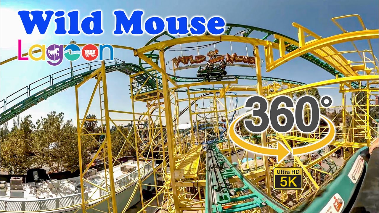 VR 360 5K Wild Mouse Roller Coaster On Ride Ultra HD POV Lagoon 2021 09 ...