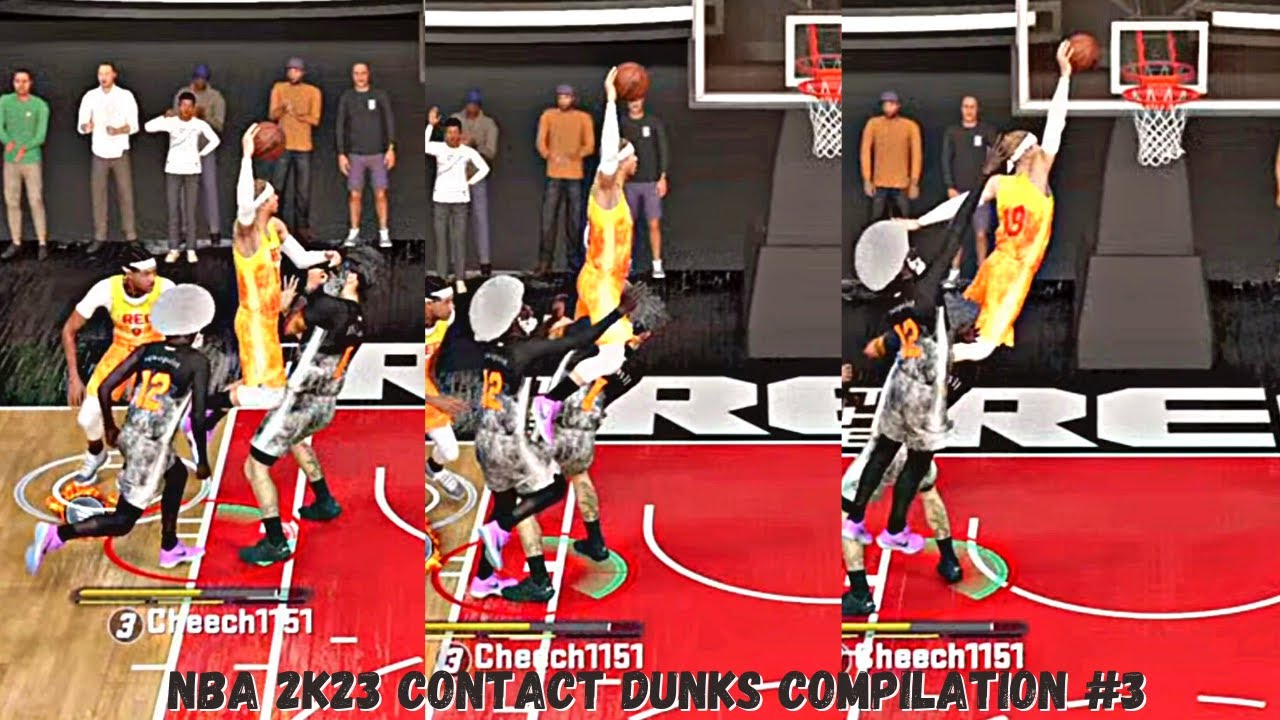 NBA 2K23 CONTACT DUNKS COMPILATION #3 - YouTube