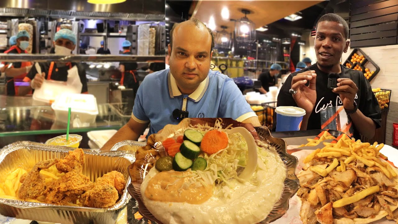 The Beigest Shawarma House Chain in Riyadh Saudi Arabia - YouTube