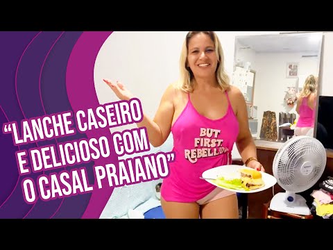 Um lanche caseiro delicioso com o Casal Praiano!!!