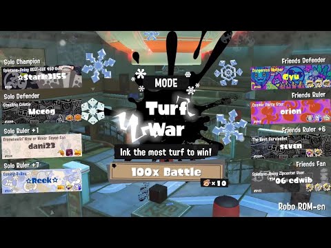 Splatoon 3 - FrostyFest 2026 - Pro 100x Battle - Robo ROM-en - Team Solo vs. Team Friends