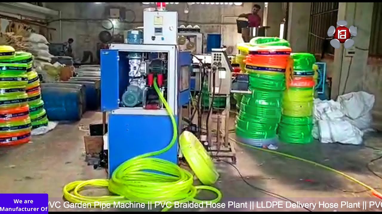 PVC Braided Hose Pipe Online Extrusion Machine by RD Engineering Works ...