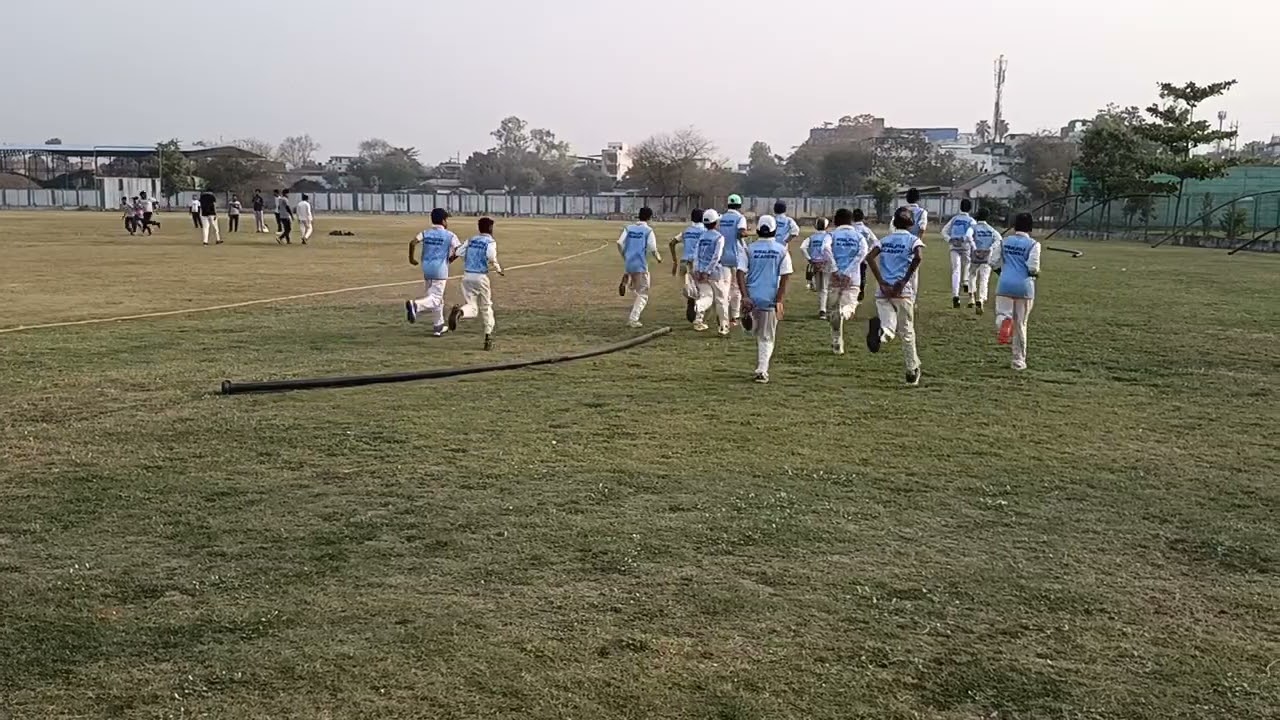 Himalayan Cricket Academy, Jabalpur. Under 12 Team Warm-up Before Match ...