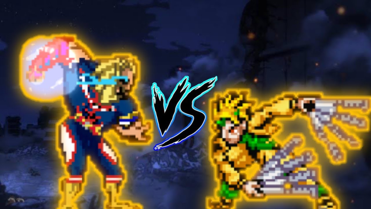 All Might V2 VS Dio K1 (V2) in Jump Force Mugen - YouTube