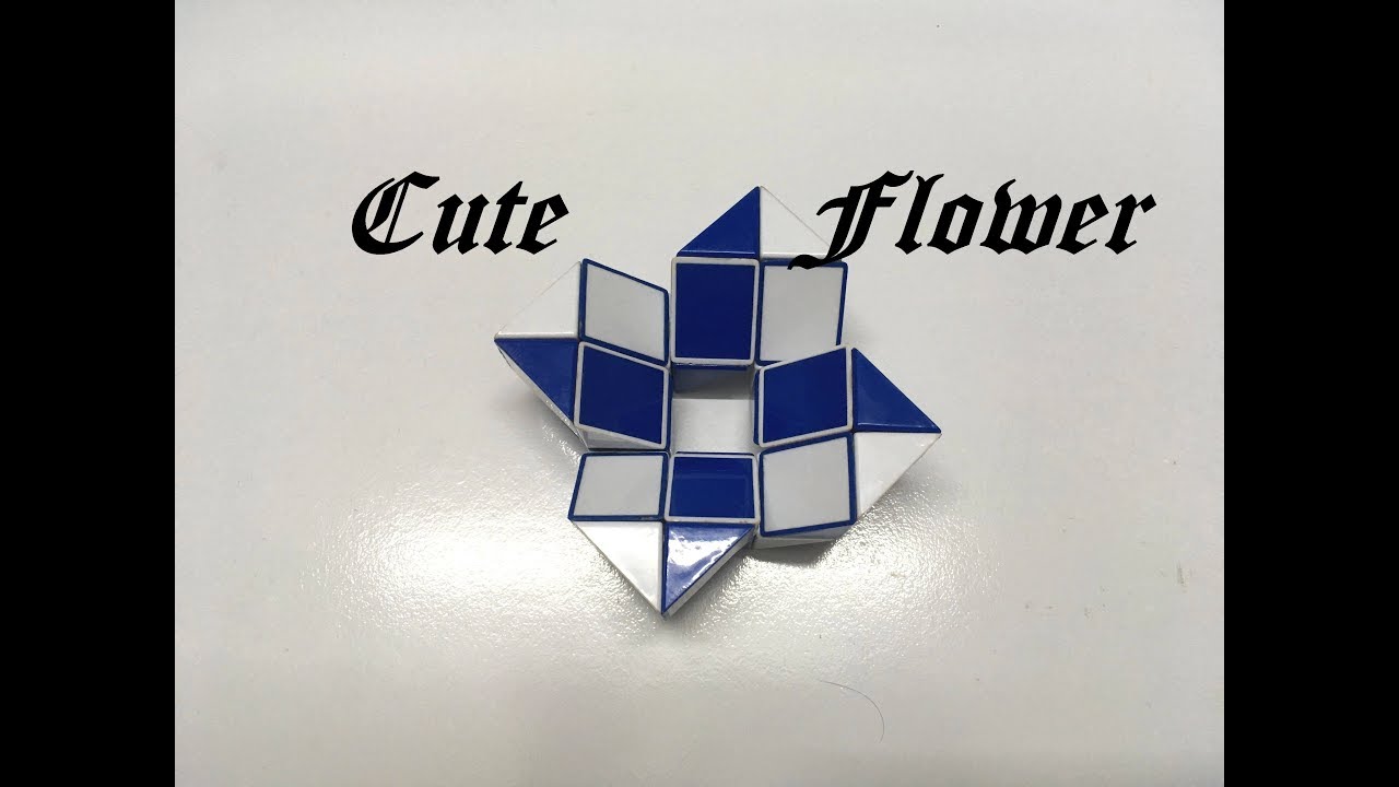 Magic Ruler or Rubik Snake - Cute Flower - 可爱的花 - YouTube