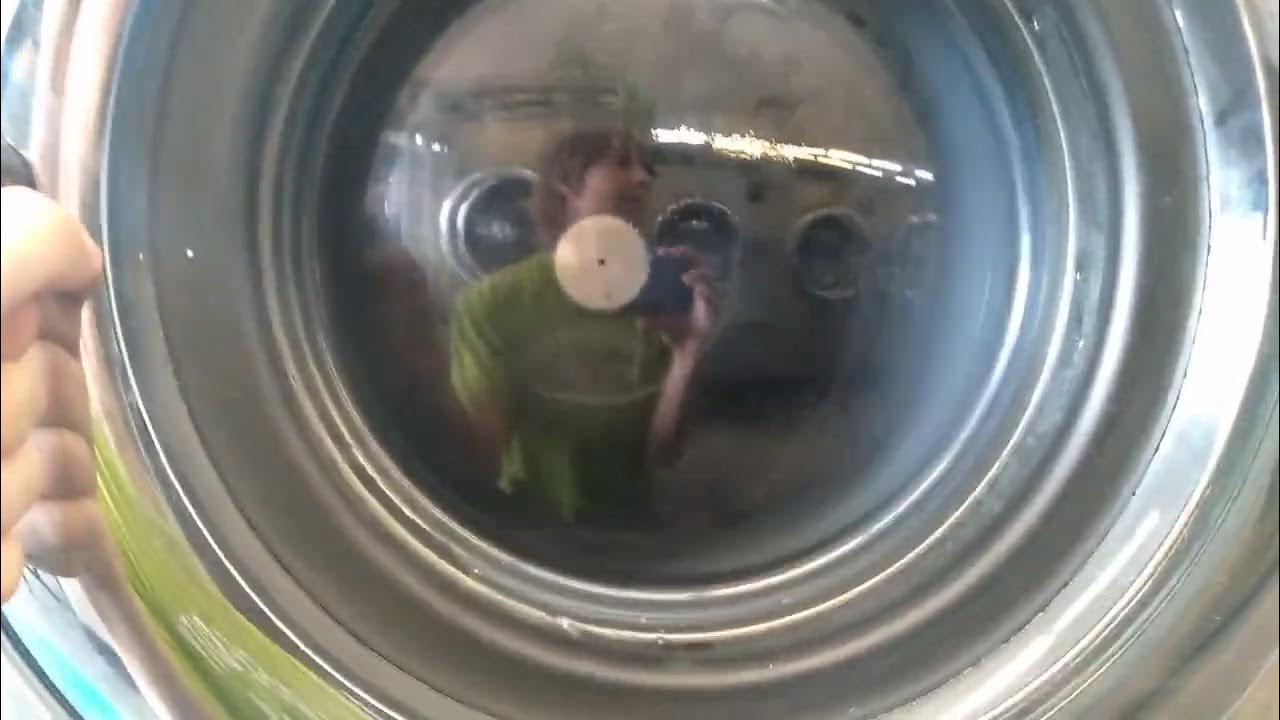 Dexter T-300 WCA Hardmount Washer Extractor final spin - YouTube