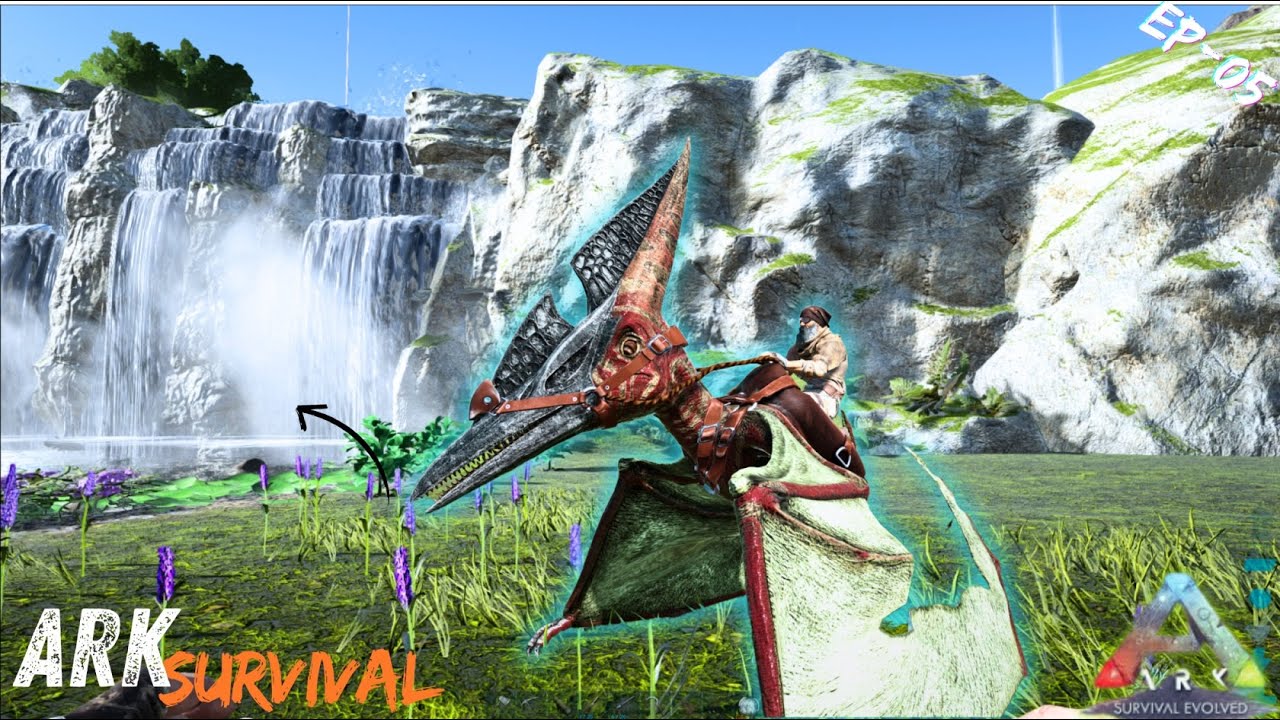 Taming adventure of First rare Pteranodon but this happened | ARK EP 05 ...