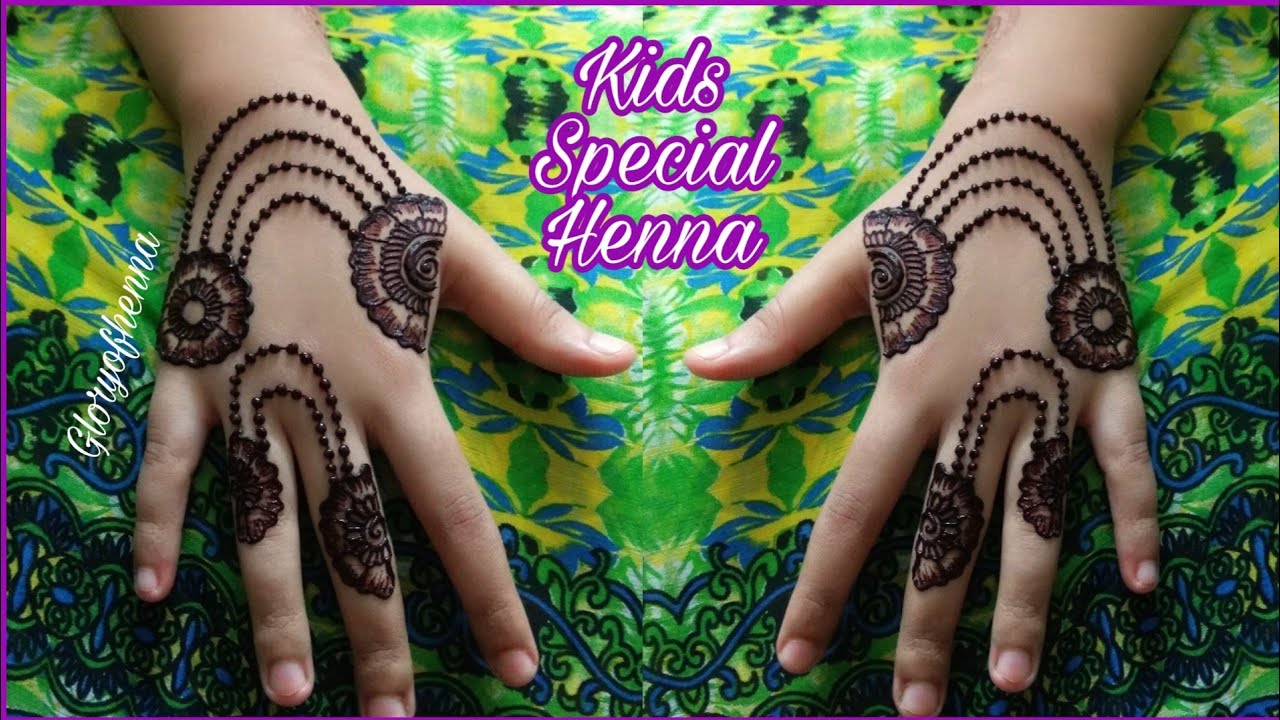 Jewellery mehndi design | Ornamental Henna for baby girl | Easy mehndi ...