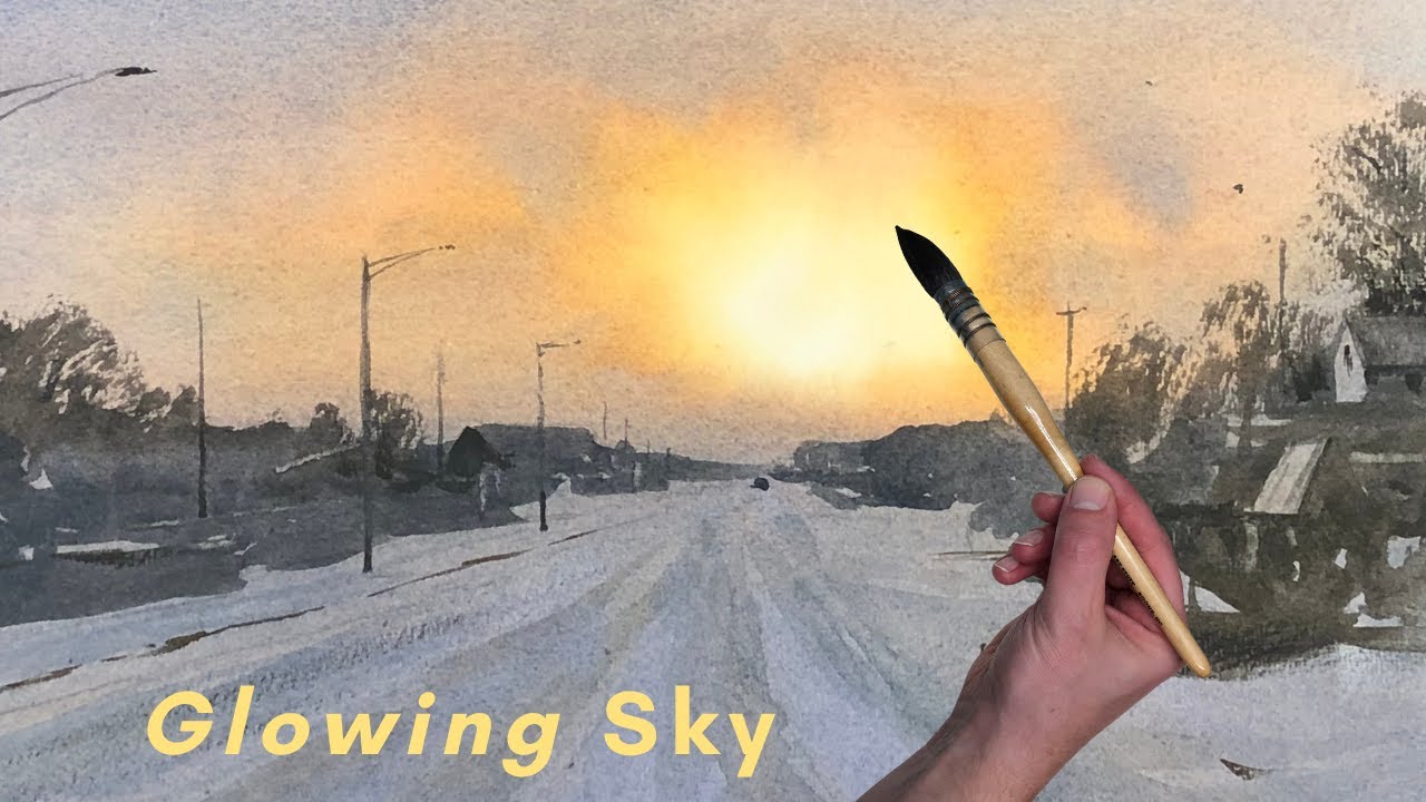 How to Paint a Stunning Sky in Watercolor: Step by Step - Matthew White ...