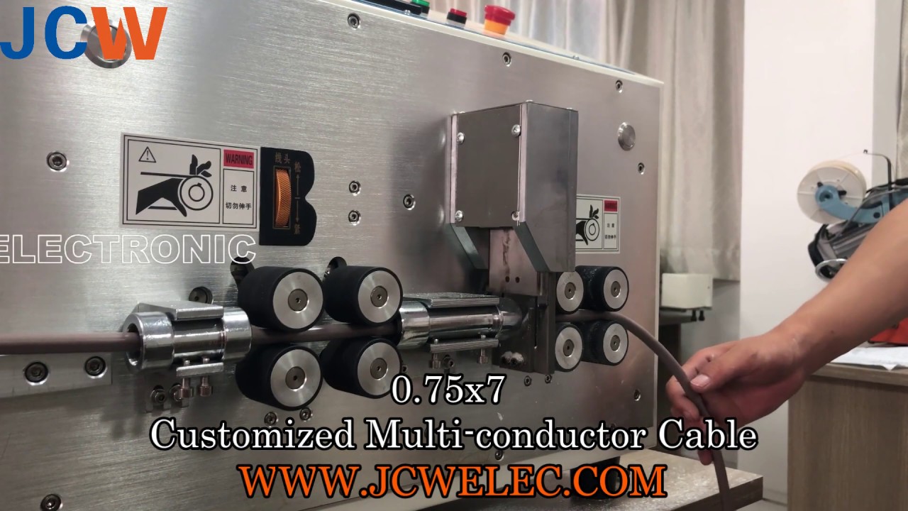 Automatic Cable/Wire Cutting and Stripping machine(JCW-CS05) - YouTube