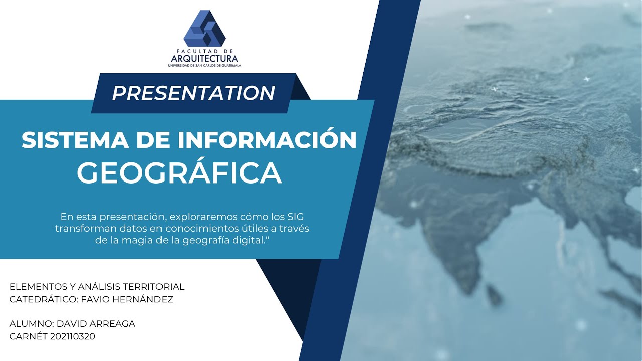 ¿QUÉ ES UN SIG? ''Sistema de Información Geográfico'' Definición ...