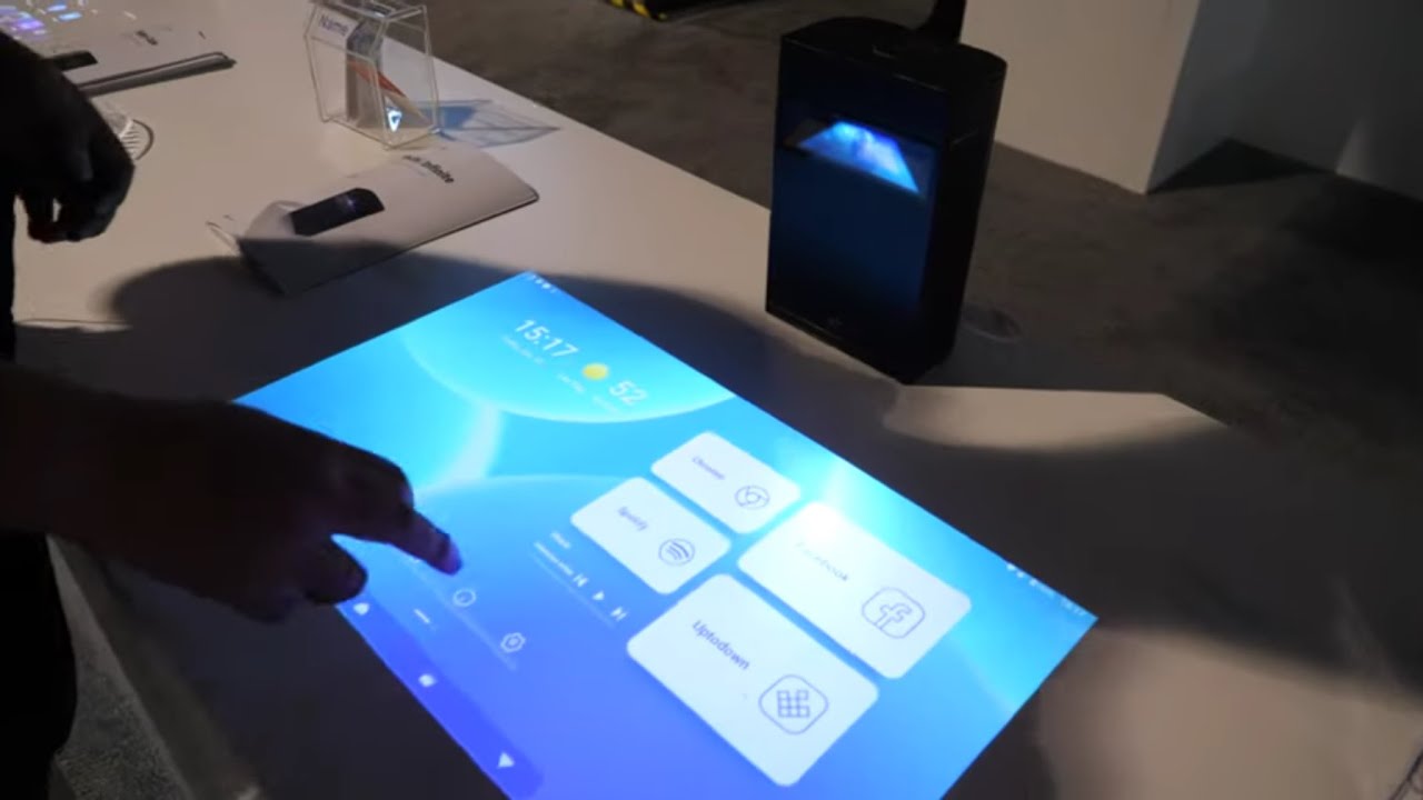 Hachi Infinite at CES 2020 Smart Table DLP Projector, smart delivery ...