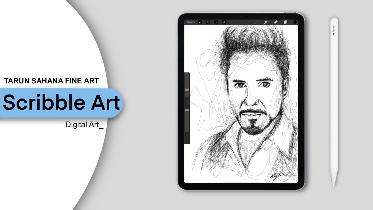 Procreate SCRIBBLE ART Tutorial // Digital Art - YouTube