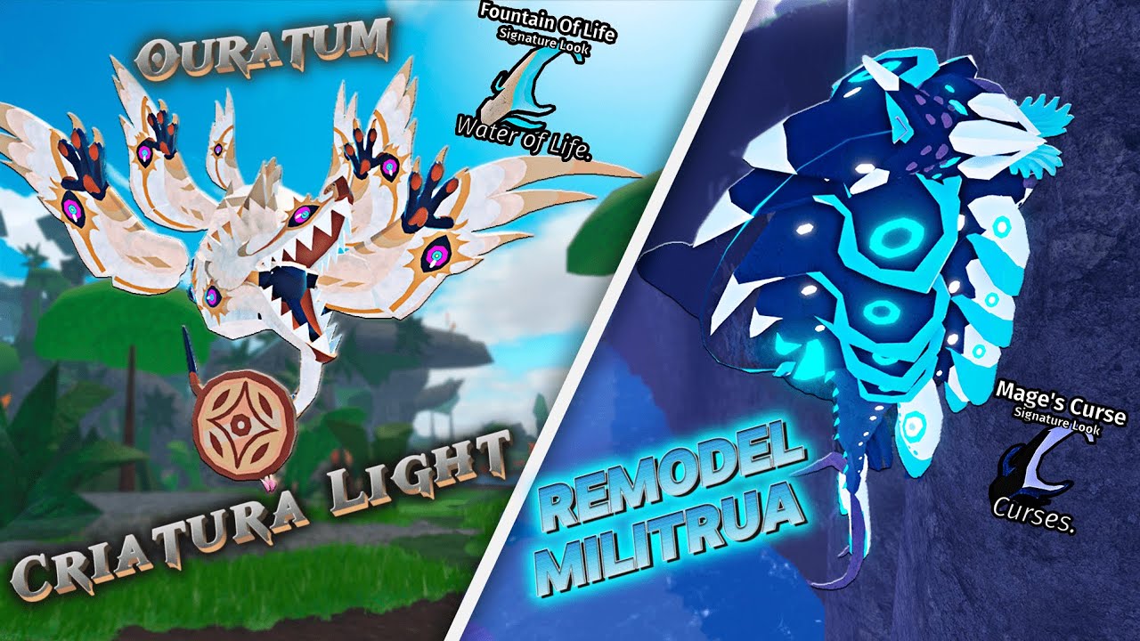 NOVA Criatura OURATUM do Time LIGHT! Remodel da MILITRUA + NOVOS ...