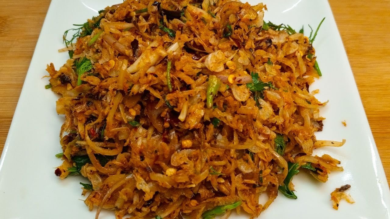 Shrimp Shutki Bharta recipe l Shutki Chingri Bhorta recipe. - YouTube