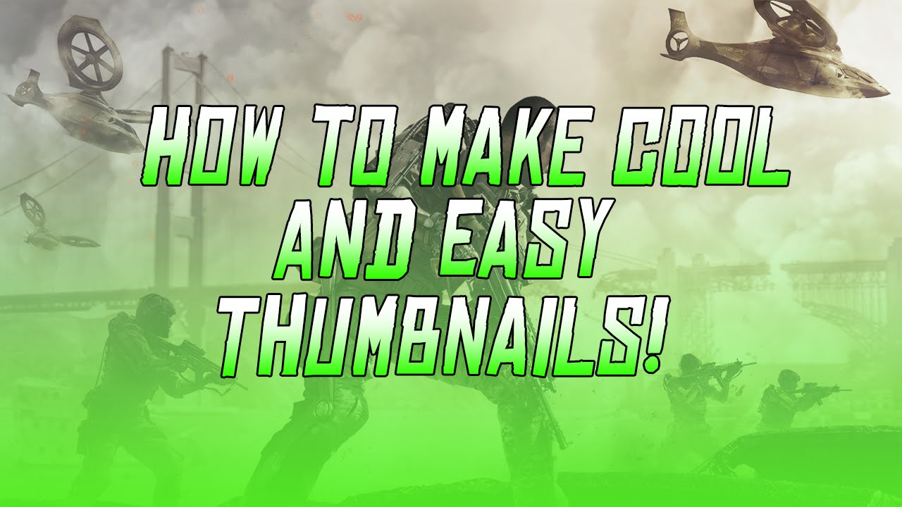 How To Make Cool And Simple Thumbnails in PhotoShop CS6 - YouTube