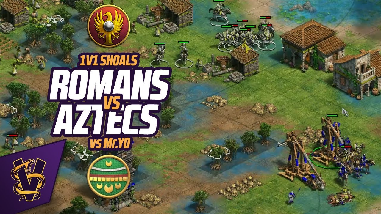 1v1 Shoals | Romans vs Aztecs | vs Yo - YouTube