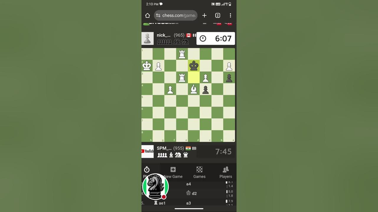 Chess game entry level .#chess #checkmate - YouTube